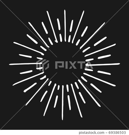 doodle design element. hand drawn of spark... - Stock Illustration ...