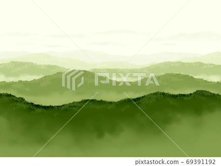 Mountain ridgeline - Stock Illustration [69391192] - PIXTA