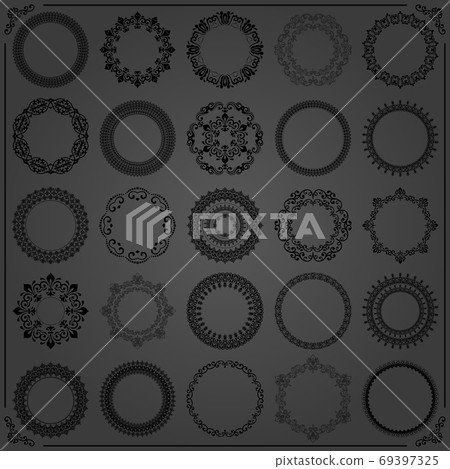 Set of Vector Round Patterns - Stock Illustration [69397325] - PIXTA