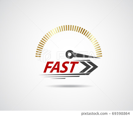 Speed, vector logo racing. Fast auto icon -...-插圖素材 [69398864] - PIXTA圖庫