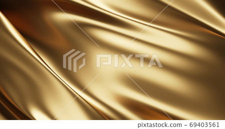 Gold luxury fabric background 3d render - Stock Illustration [69403561 ...