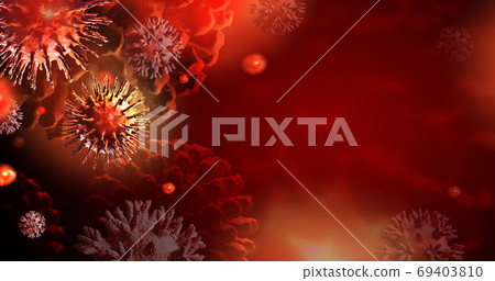 Coronavirus outbreak background with copy space... - Stock Illustration ...