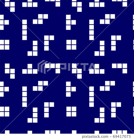 Tetris Shape Vector Illustration. Seamless... - Stock Illustration ...