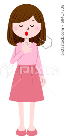 A woman who feels relieved - Stock Illustration [69417538] - PIXTA