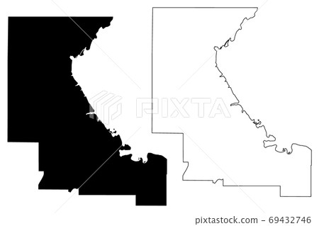 Riley County, Kansas (U.S. county, United... - Stock Illustration ...