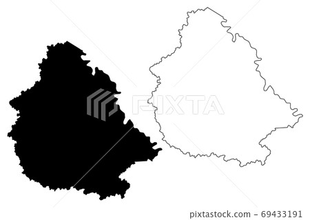 Martin County, Kentucky (U.S. county, United... - Stock Illustration ...