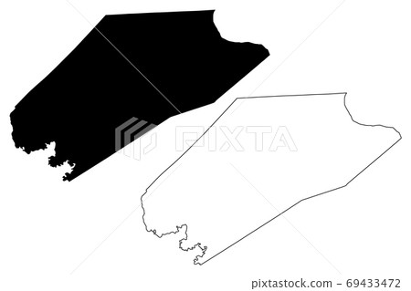 Webster County, Kentucky (U.S. county, United... - Stock Illustration ...