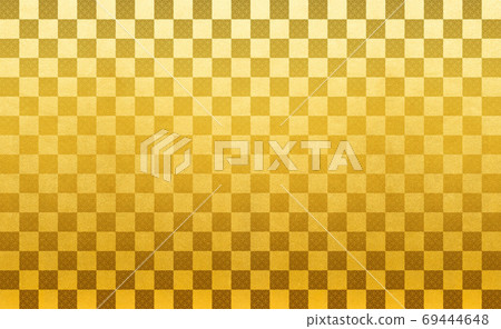Golden checkered pattern, gold check pattern,... - Stock Illustration ...