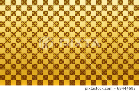 Golden checkered pattern, gold check pattern,... - Stock Illustration ...