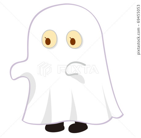 Halloween cosplay baby ghost front baby full... - Stock Illustration ...
