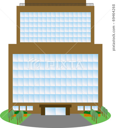Simple city hall illustration - Stock Illustration [69464268] - PIXTA