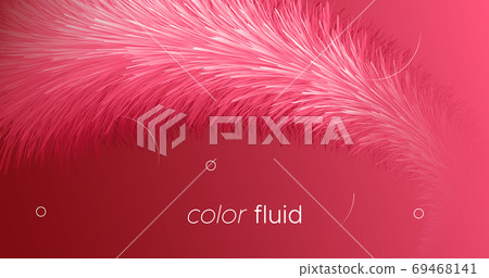 Flowing Fluid. Wave Design. Red Gradient - Stock Illustration [69468141 ...