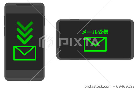 Illustration to check email with smartphone - Stock Illustration ...