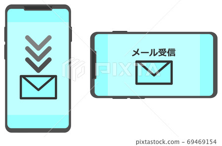Illustration to check email with smartphone - Stock Illustration ...