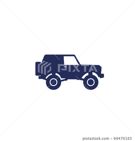 off-road car, 4wd suv icon - Stock Illustration [69470183] - PIXTA