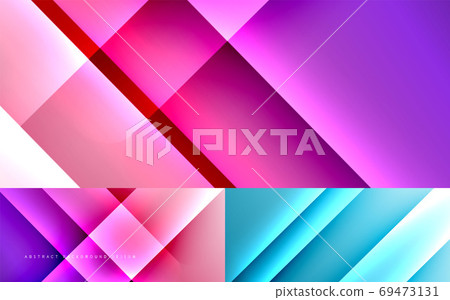 Dynamic diagonal lines abstract background set.... - Stock Illustration [69473131] - PIXTA