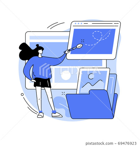 Web design abstract concept vector illustration. - Stock Illustration ...