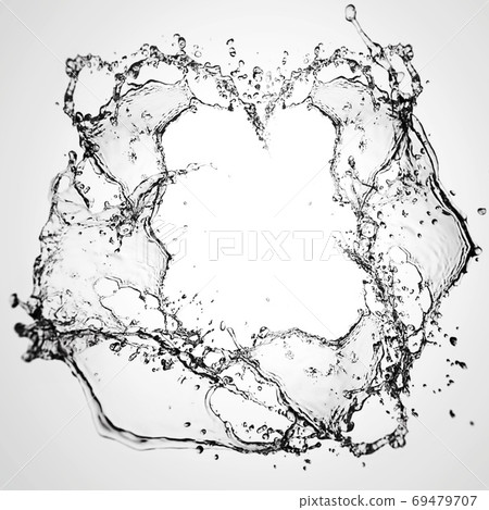 Abstract water splash ring - Stock Illustration [69479707] - PIXTA