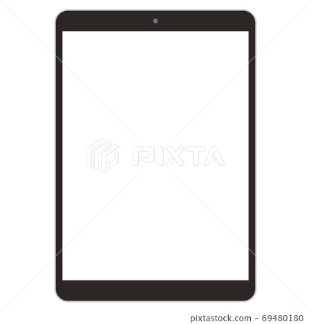 Simple front-facing tablet device transparent... - Stock Illustration ...