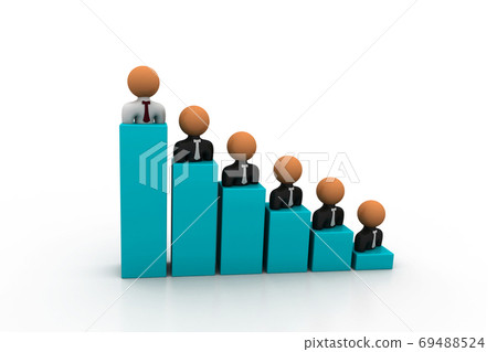 Business people, graph - Stock Illustration [69488524] - PIXTA