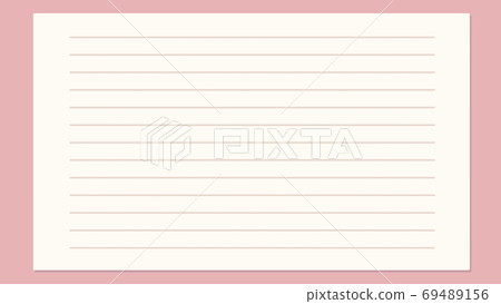 Horizontal notepad - Stock Illustration [69489156] - PIXTA