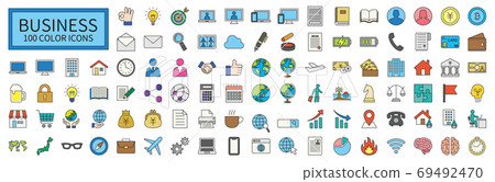 Business color icon - Stock Illustration [69492470] - PIXTA
