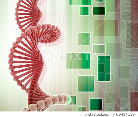 DNA in abstract design - Stock Illustration [69494159] - PIXTA