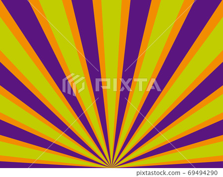 3-color sunburst background (Halloween) - Stock Illustration [69494290 ...