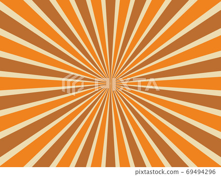3-color sunburst background (autumn) - Stock Illustration [69494296 ...