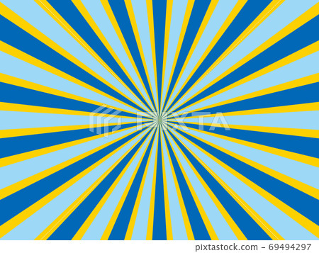 3-color sunburst background (summer) - Stock Illustration [69494297 ...