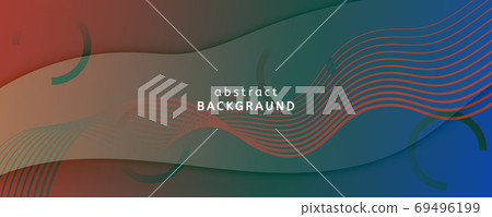Flow Geometric Abstract. Curve Dynamic Shapes - Stock Illustration ...