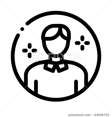 account manager icon vector outline symbol... - Stock Illustration ...