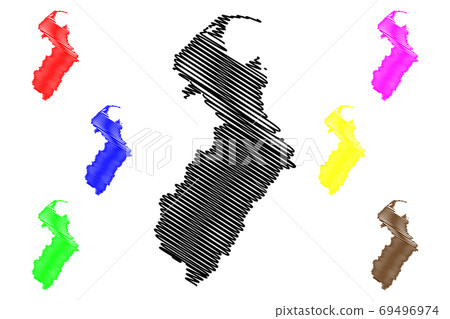 Tasman Region (Regions of New Zealand, South...-插圖素材 [69496974] - PIXTA圖庫