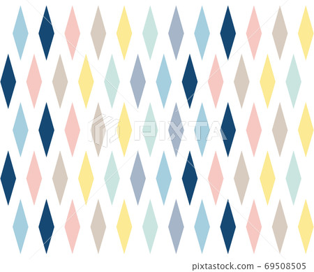 Scandinavian modern pattern diamond 5 - Stock Illustration [69508505 ...