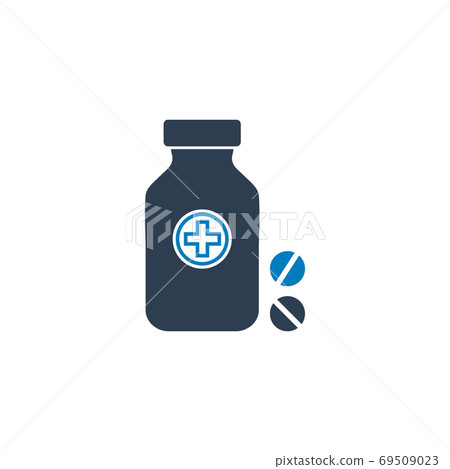 Medicine Vial icon. Editable Vector EPS Symbol... - Stock Illustration ...