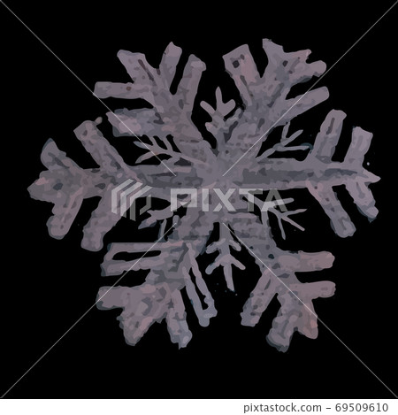 Snowflake, rose, vector illustration - Stock Illustration [69509610 ...