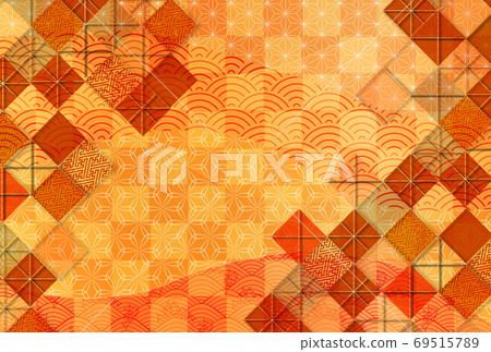 Japanese pattern autumn pattern background - Stock Illustration ...