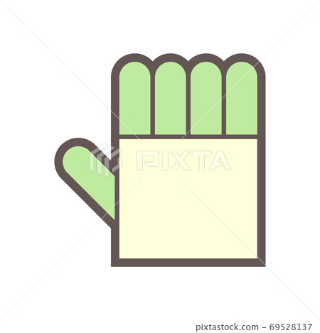 Heat resistant gloves vector icon - Stock Illustration [69528137] - PIXTA