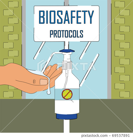 Biosafety protocols poster - Stock Illustration [69537891] - PIXTA