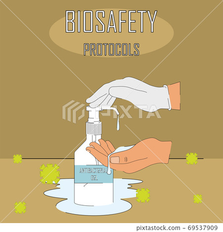 Biosafety protocols poster - Stock Illustration [69537909] - PIXTA