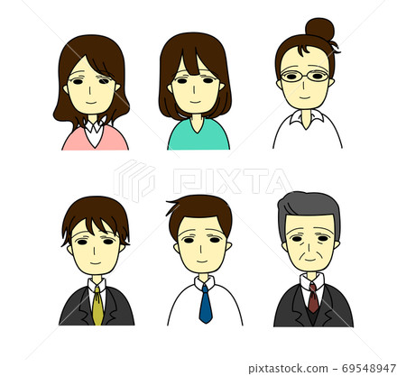 Office worker smile - Stock Illustration [69548947] - PIXTA