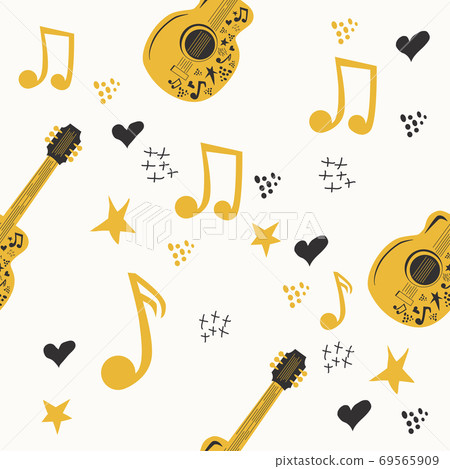 Handdrawn seamless pattern with various country... - Stock Illustration ...