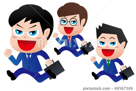 Businessman sales run - Stock Illustration [69567389] - PIXTA
