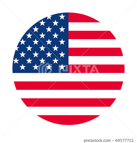 Round star-striped flag (American flag) - Stock Illustration [69577722 ...