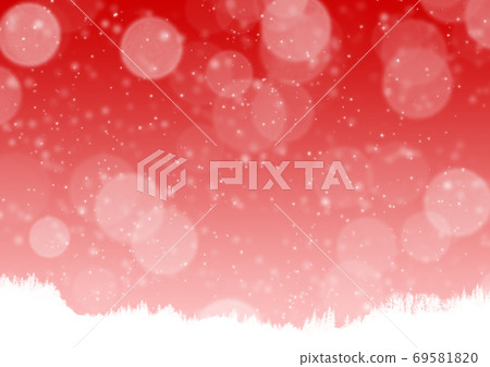 The red sky where it snows and the forest where... - Stock Illustration ...