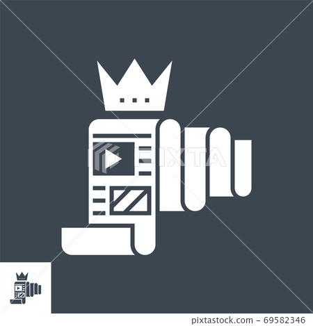 High Quality Content Vector Glyph Icon - Stock Illustration [69582346 ...