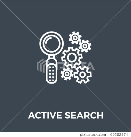 Active search Icon Vector. - Stock Illustration [69582374] - PIXTA