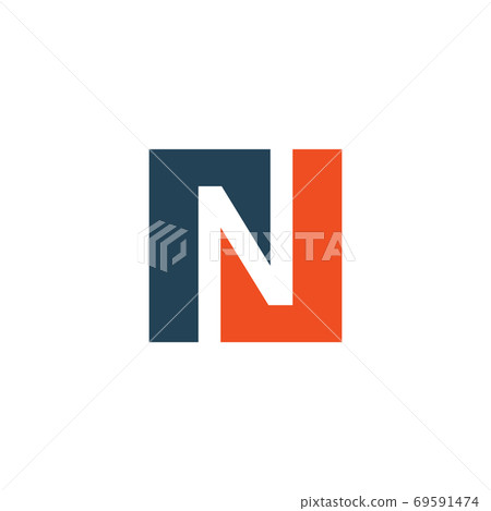 N letter logo design vector template - Stock Illustration [69591474 ...