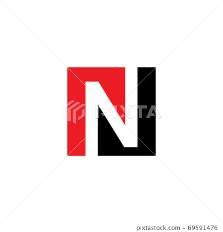 N letter logo design vector template - Stock Illustration [69591476 ...