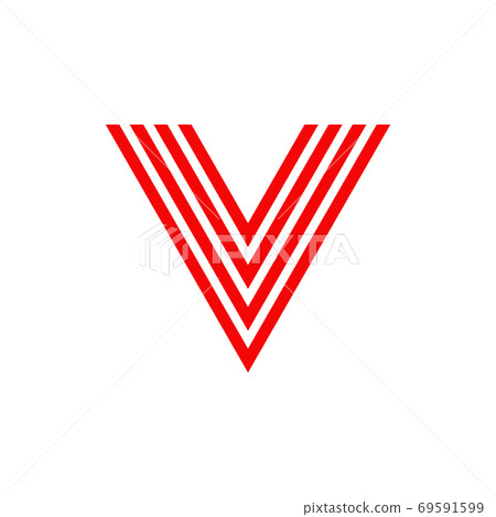 V letter logo design vector template - Stock Illustration [69591599 ...